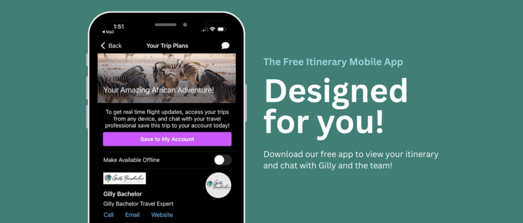 Free Mobile Travel App - Gilly Bachelor Travel Expert